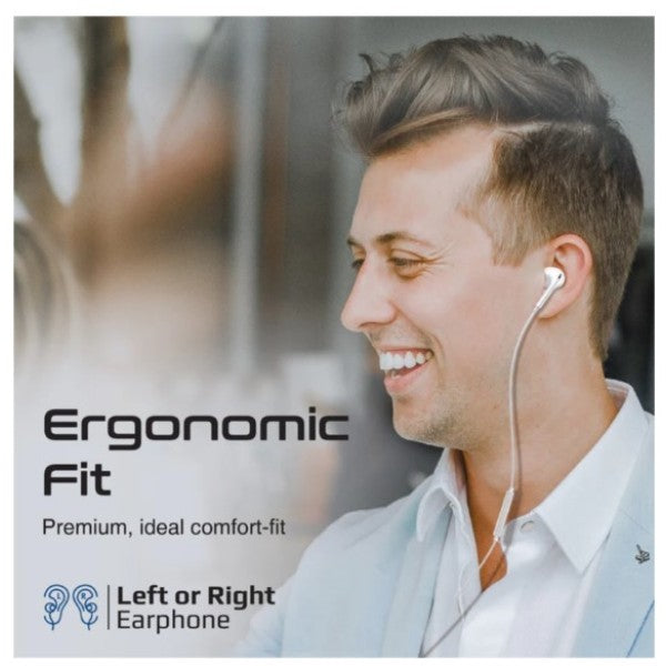 Buy Dynamic In-Ear Wired Mono Earphone with USB-C Connector - White in ...